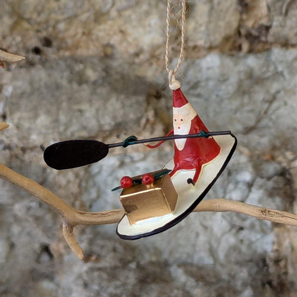 Tin Mini Paddle Board Santa – Stagsden Christmas Trees